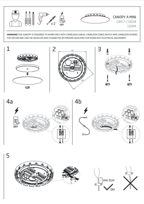 System Cameleon - puszka CANOPY A MINI złota okrągła - Nowodvorski ...